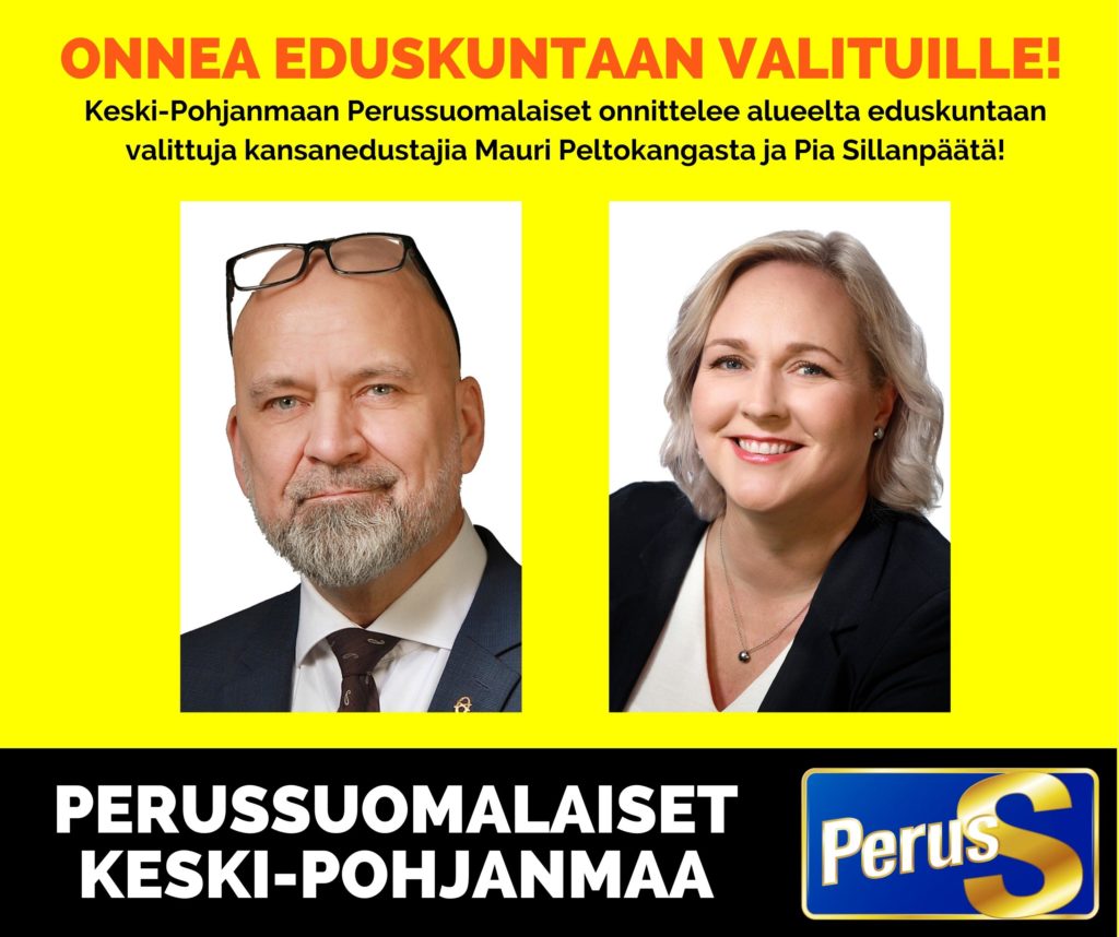 Keski-Pohjanmaan Perussuomalaiset sai eduskuntavaaleissa kaksi ...